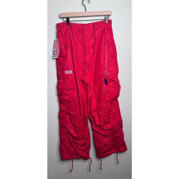 UFO | Pants | Nwt Vintage Ufo Drawstring Parachute Polyester Cargo ...